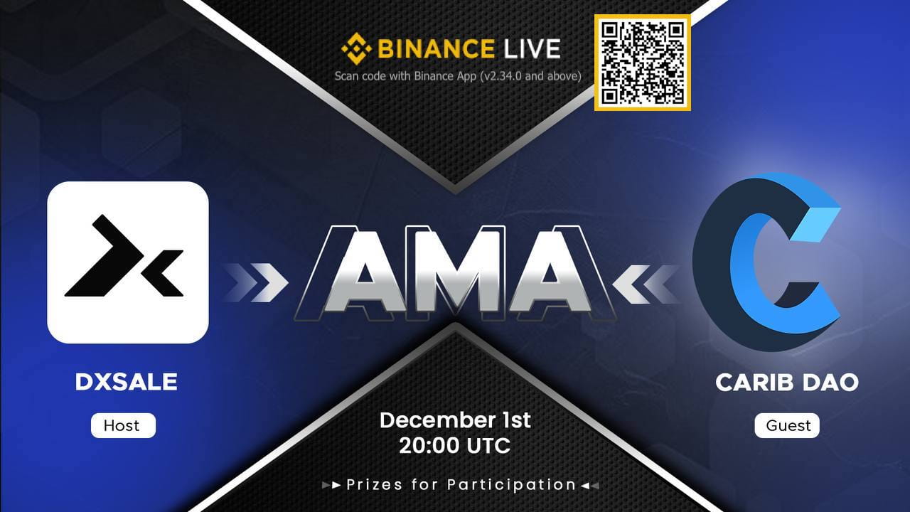 DxSale AMA: Carib DAO | Binance Live