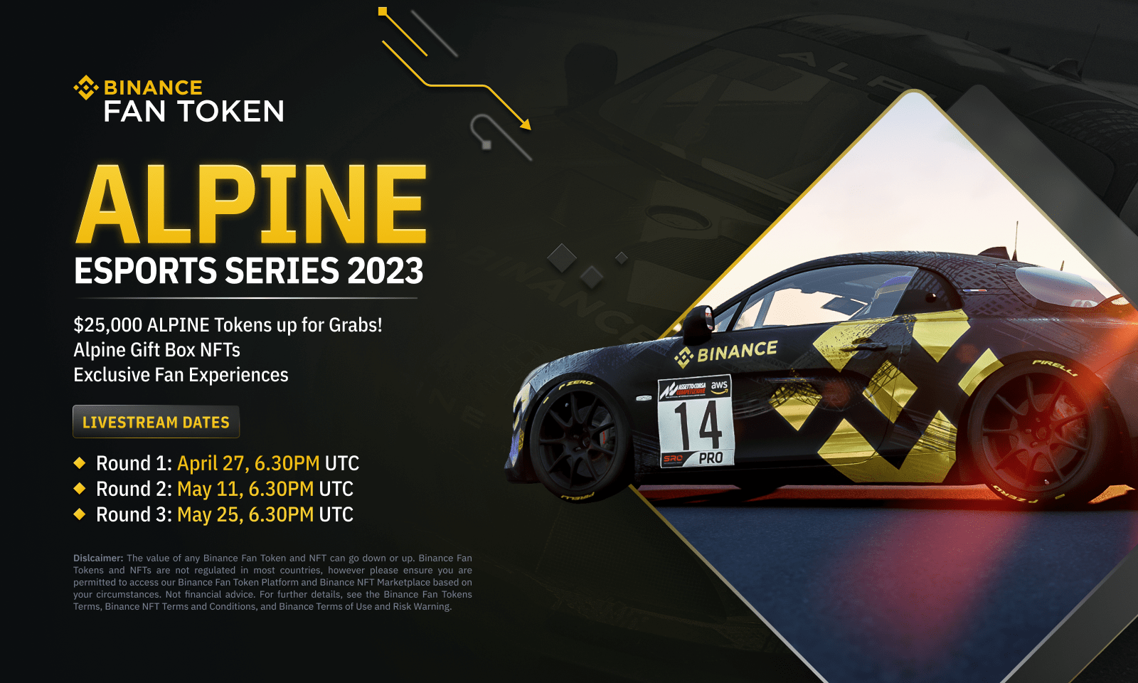 Alpine Esports Series 2023 - Round 1 | Binance Live