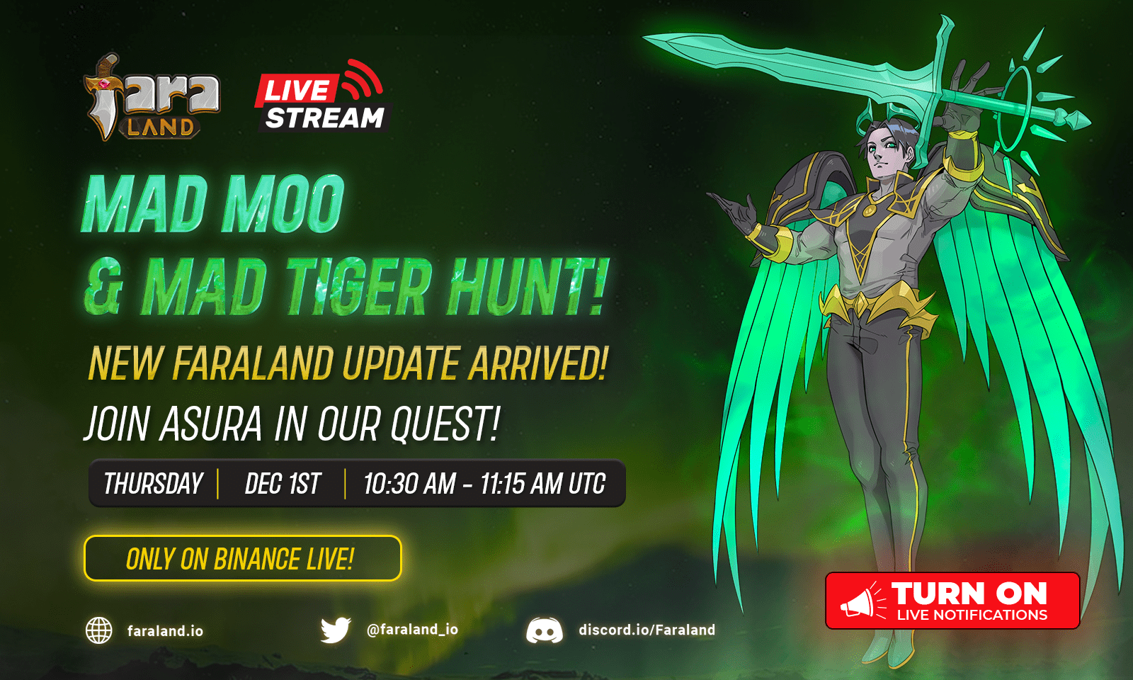 Faraland Weekly: Mad Moo & Mad Tiger Hunt! | Binance Live