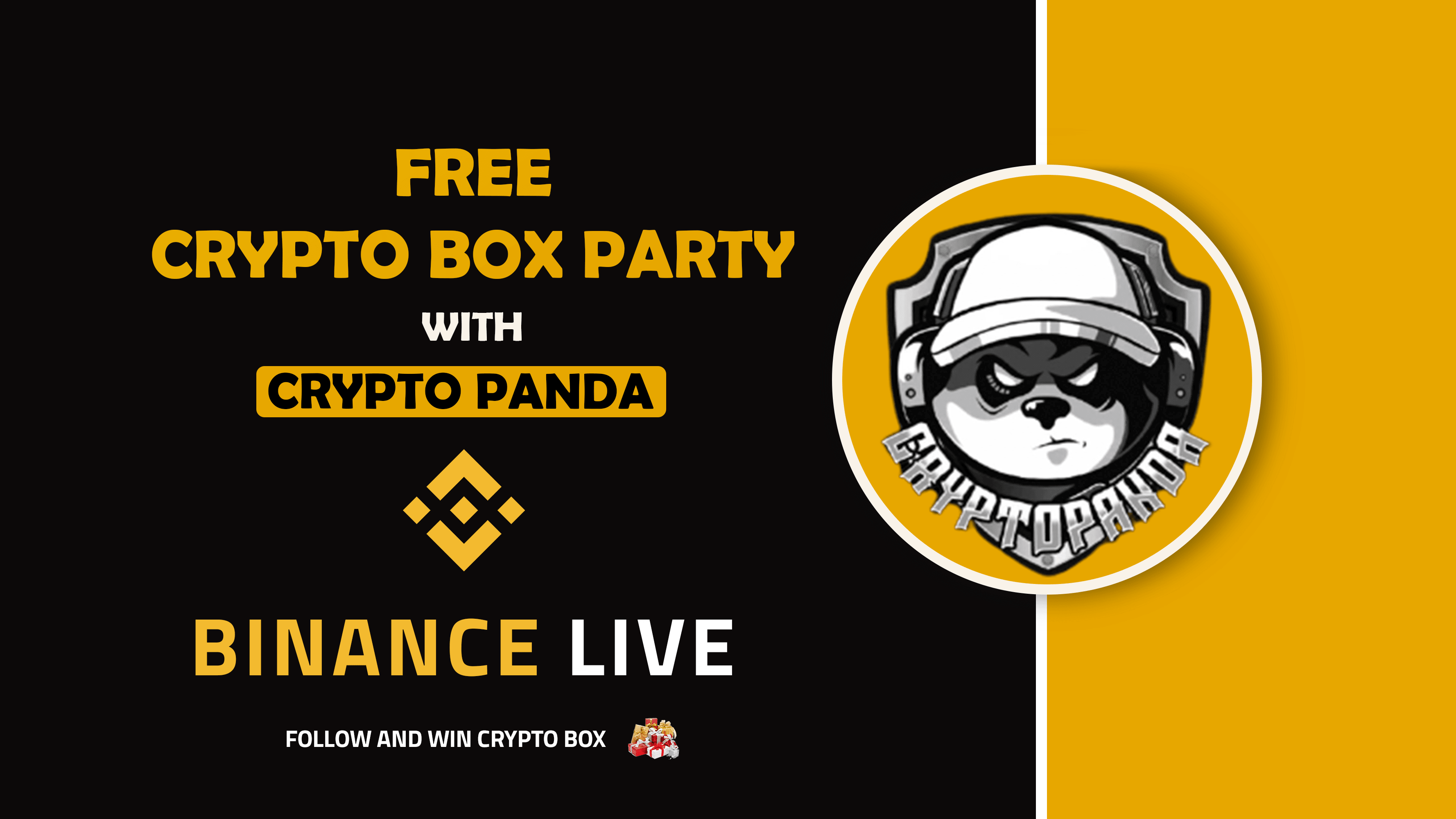 Crypto Panda Free Crypto Box Party | Binance Live