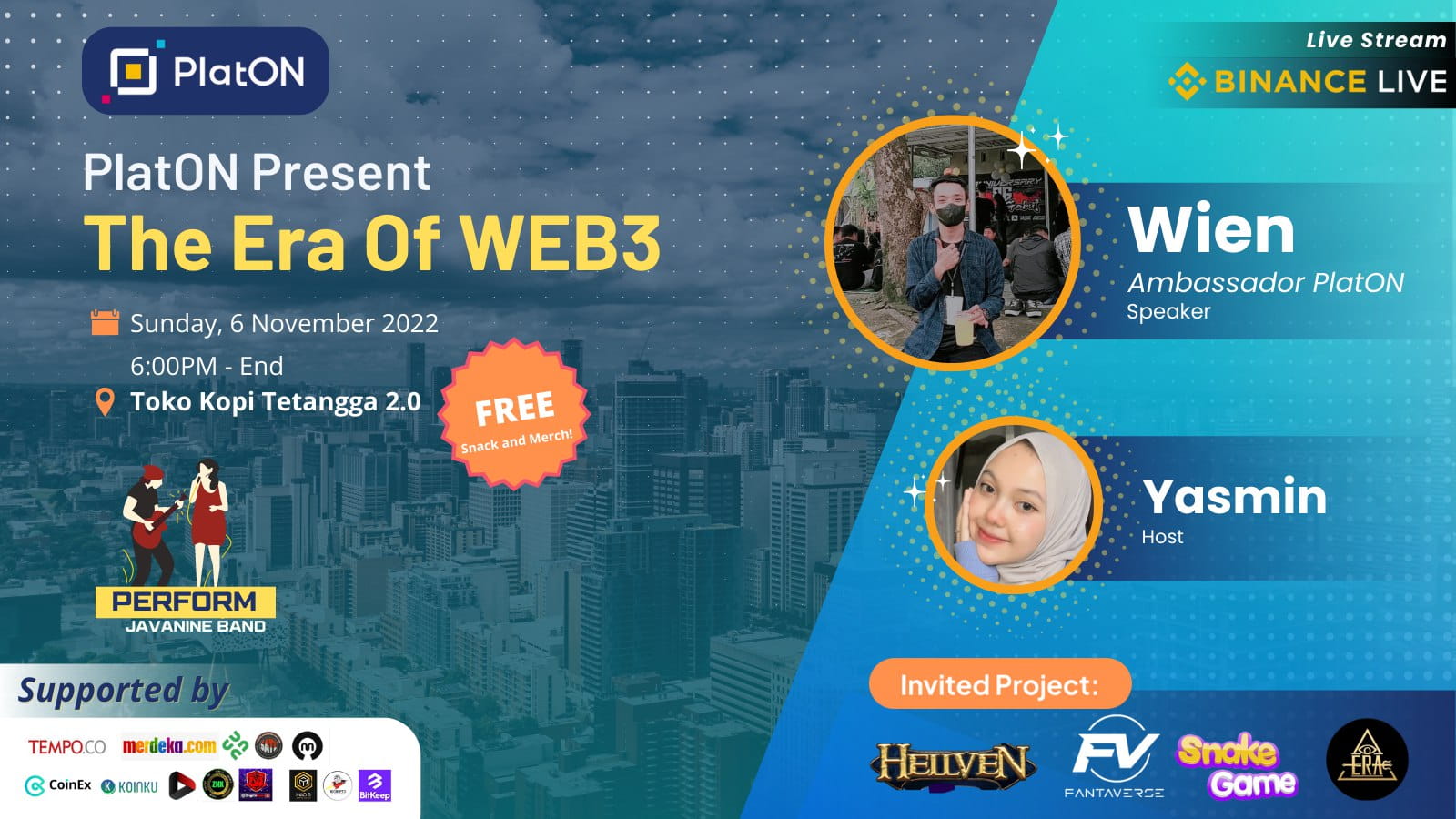 PlatOn: The Era of WEB3 | Binance Live