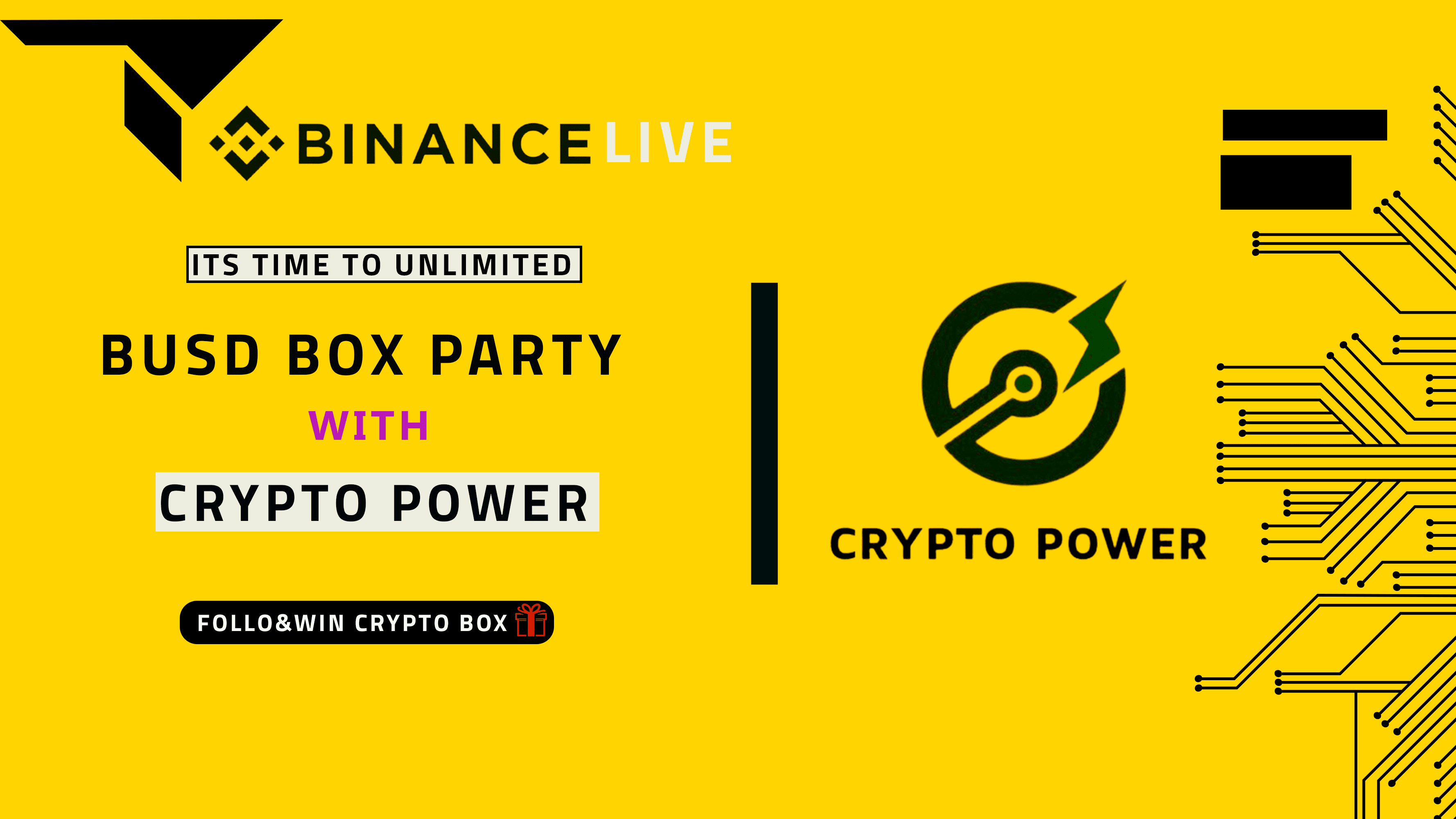 Crypto Power Free Crypto Box Party | Binance Live