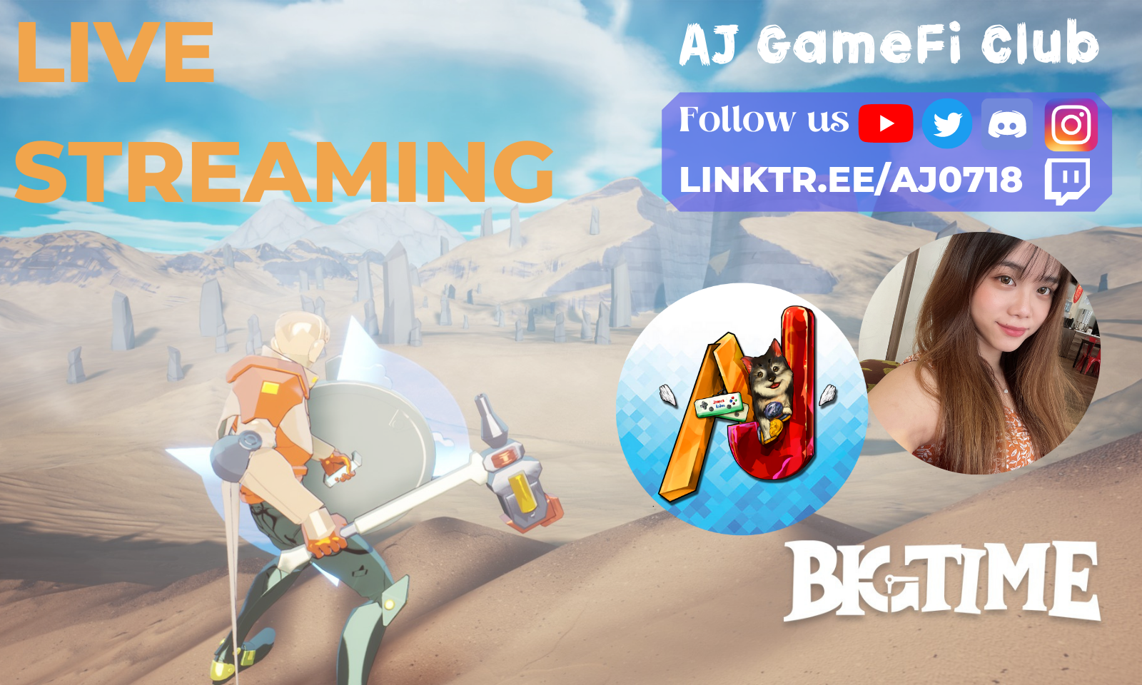 【Big Time】 AJ GameFi Club團練副本！！ YT:【區塊鏈遊戲 - AJ GameFi Club】 | Binance Live