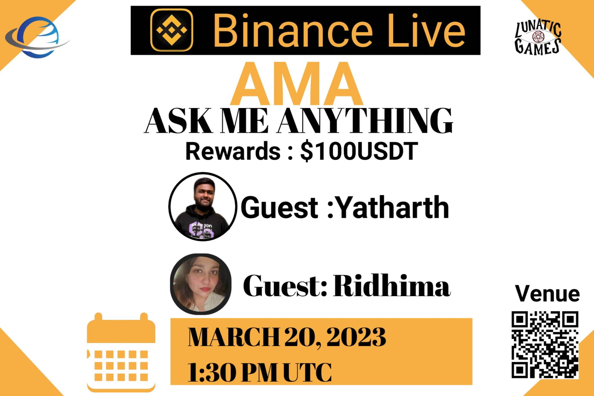 AMA,Crypto Global Community on Binance with Lunatic Games Studio ...
