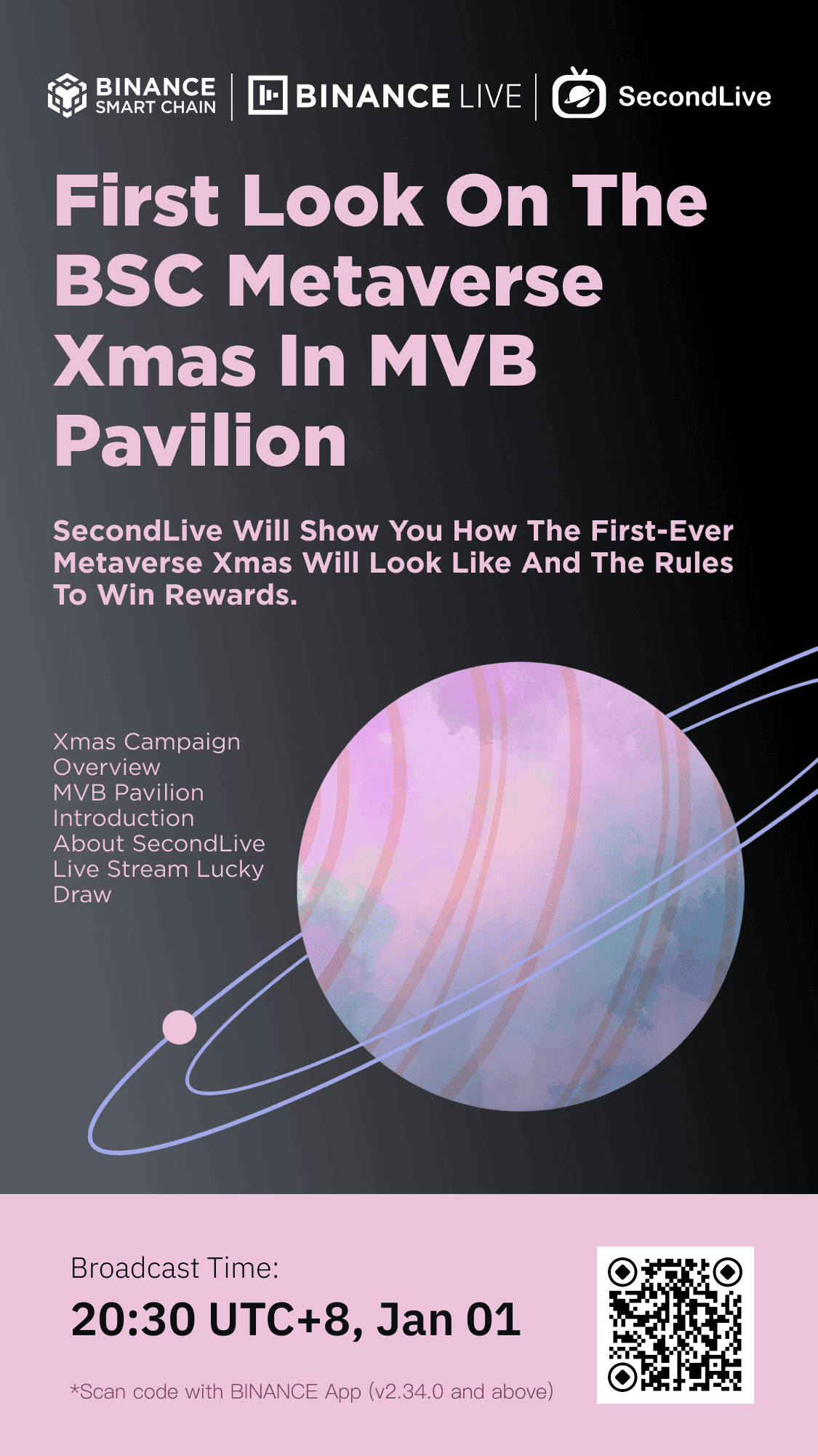 First Look on the BSC Metaverse Xmas New Year in MVB Pavillion ...