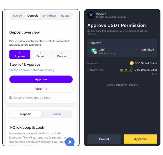 How to RDNT airdrop with Binance Web3 wallet