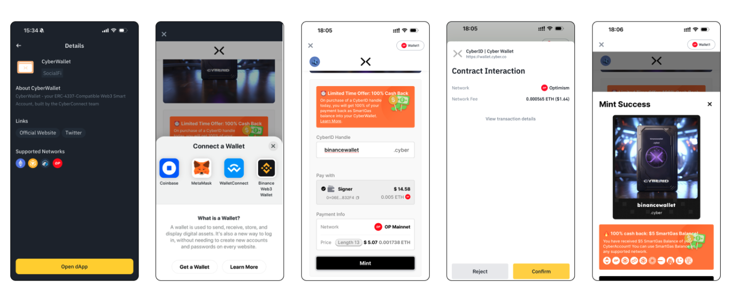 How to CYBER airdrop with Web3Wallet