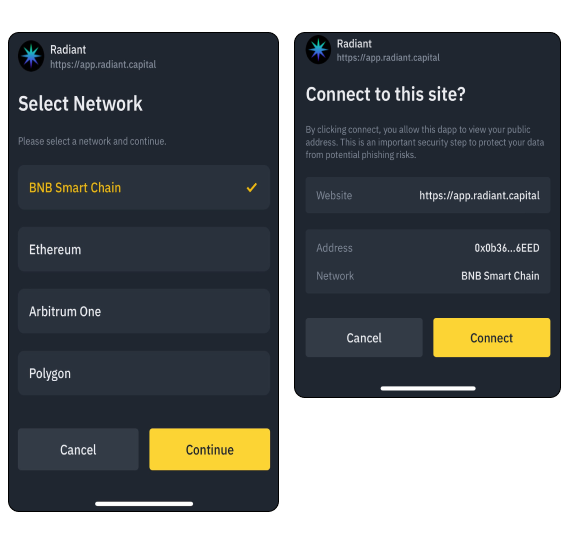 How to RDNT airdrop with Binance Web3 wallet